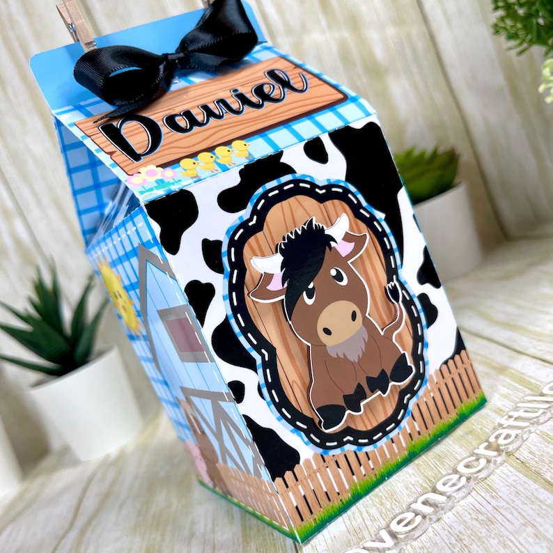 Farm Boy Milk Box. Farm Boy Favor Boxes. Farm Boy Party. Baby Shower ...