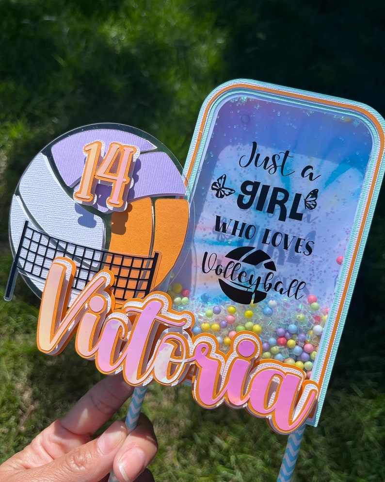 Volleyball Girl Cake Topper. Party Decoration. Volleyball Cake Topper ...