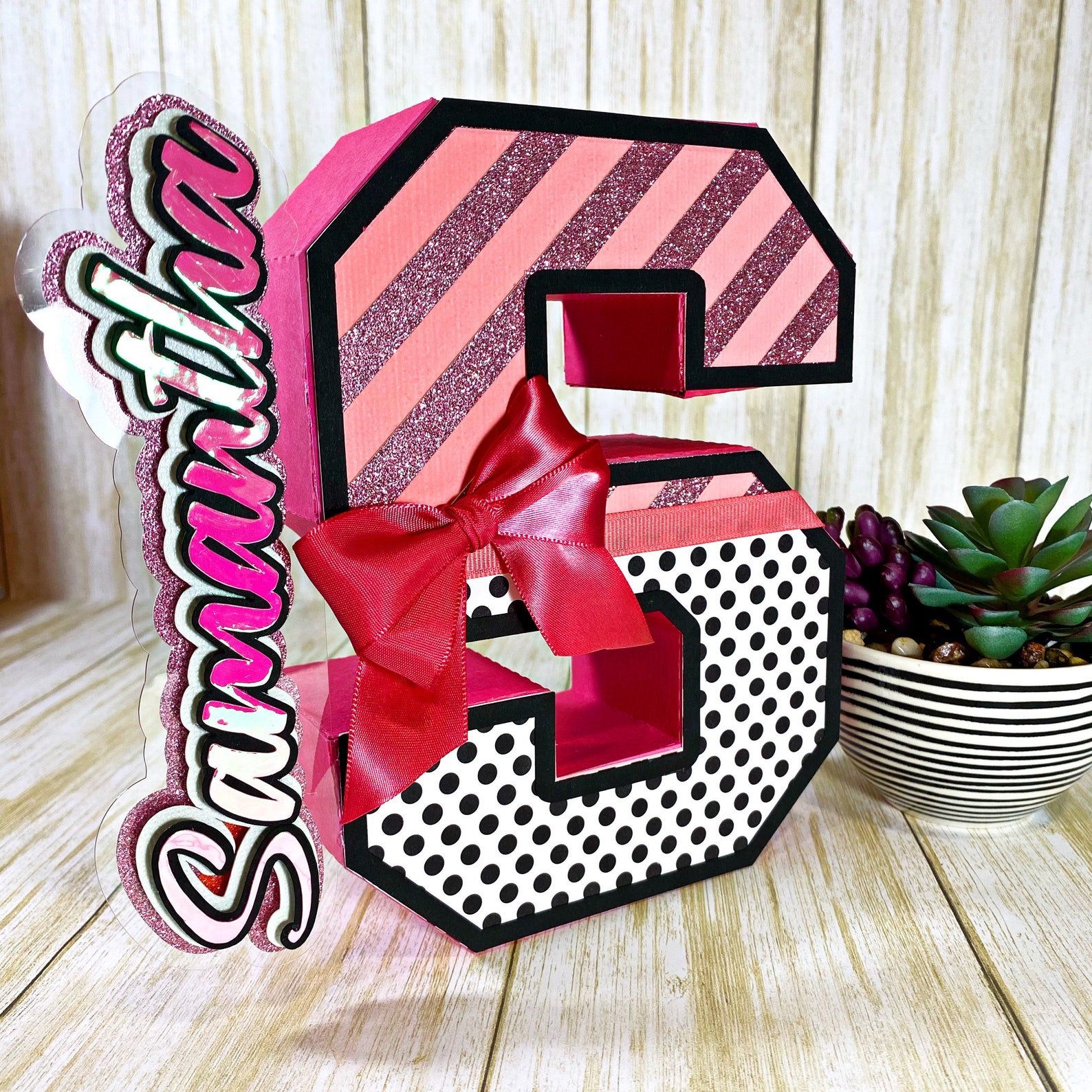 Customized 3D Number. Party Decorations. 3D Letter. 3D Box. Custom ...