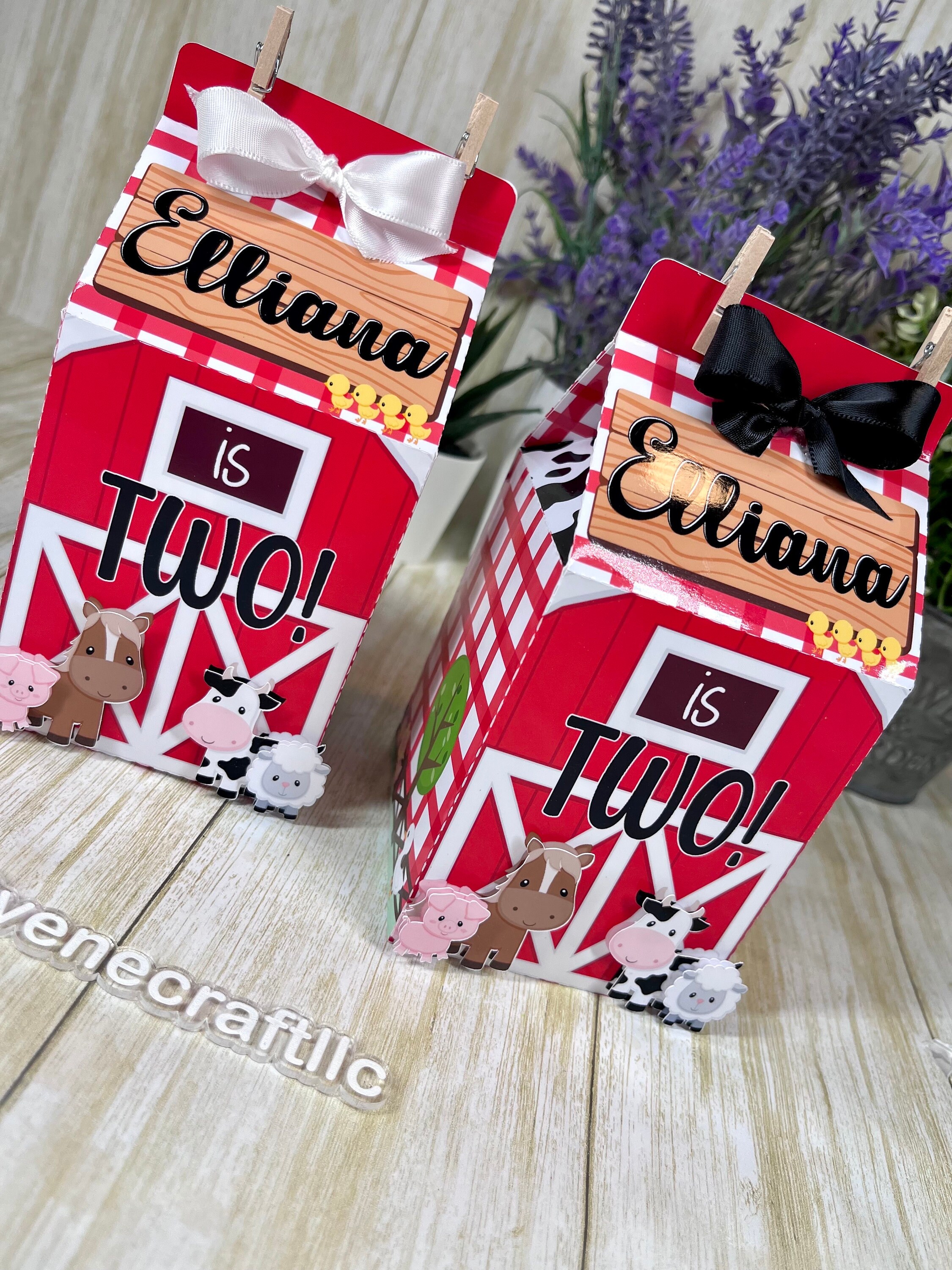 Farm Milk Box. Farm Girl Favor Boxes.farm Girl Party. Baby Shower ...