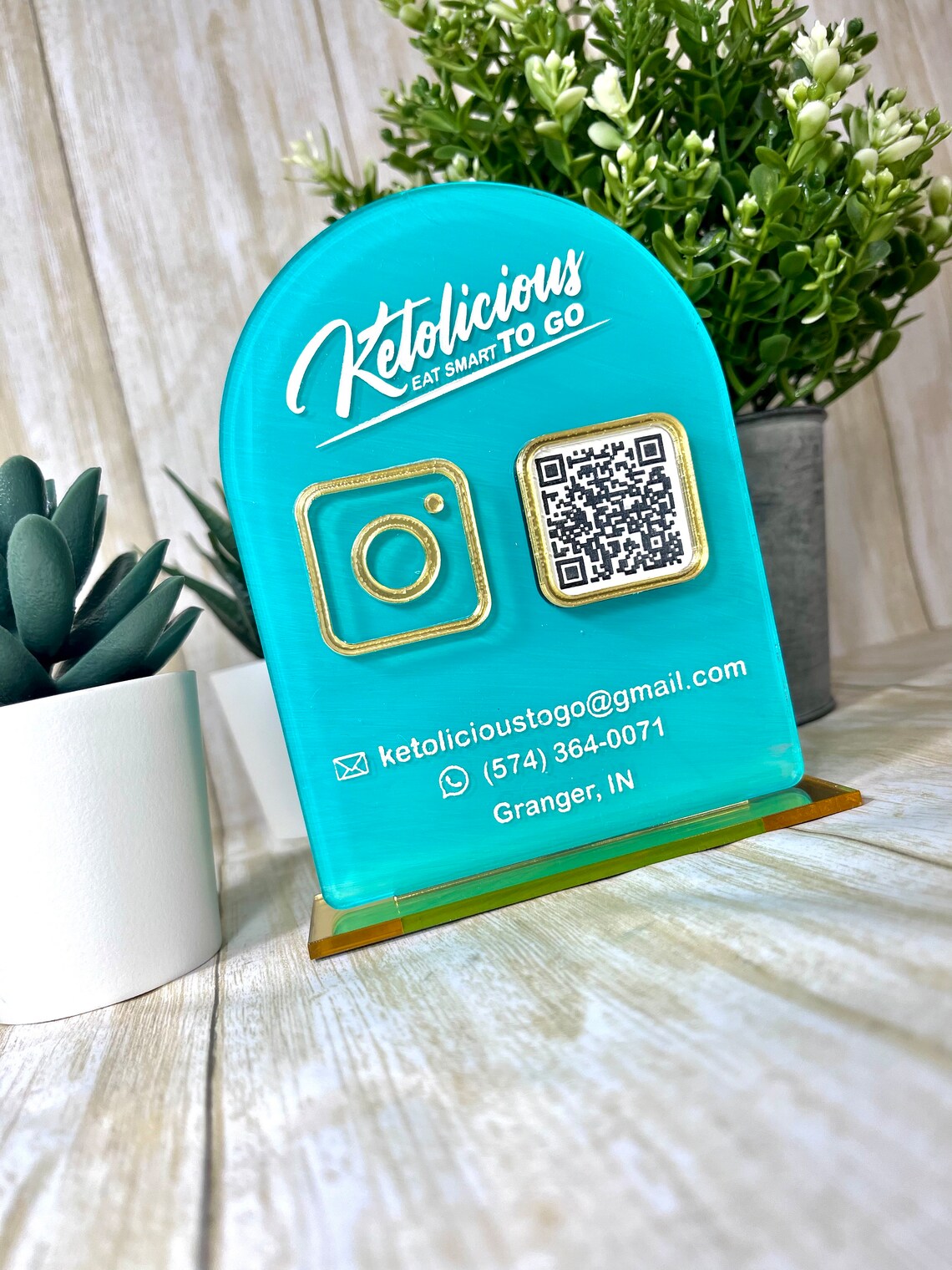 Mini QR Code Sign. Social Media Sign. Lets Social. QR Code - Etsy