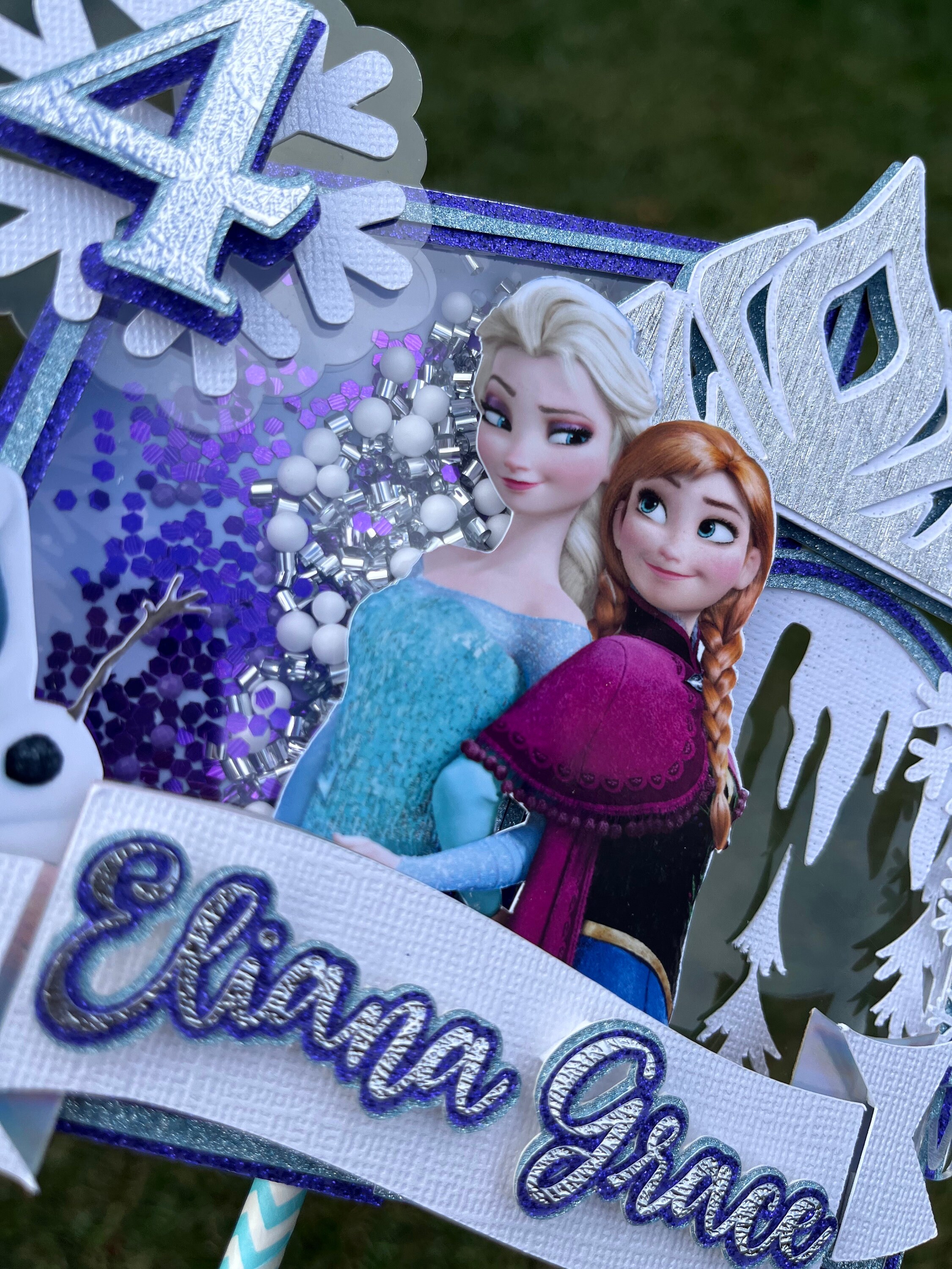 Frozen Cake Topper. Party Decoration. Frozen Disney Birthday. - Etsy