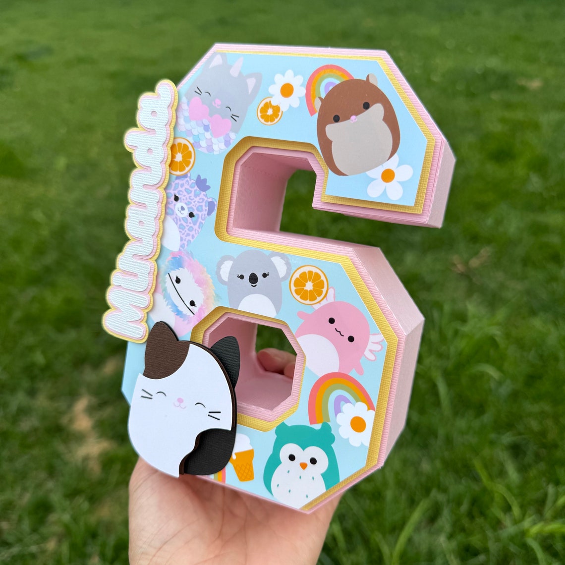 Customized Squishmallows 3D Number. Party Decorations. Squishmallows ...