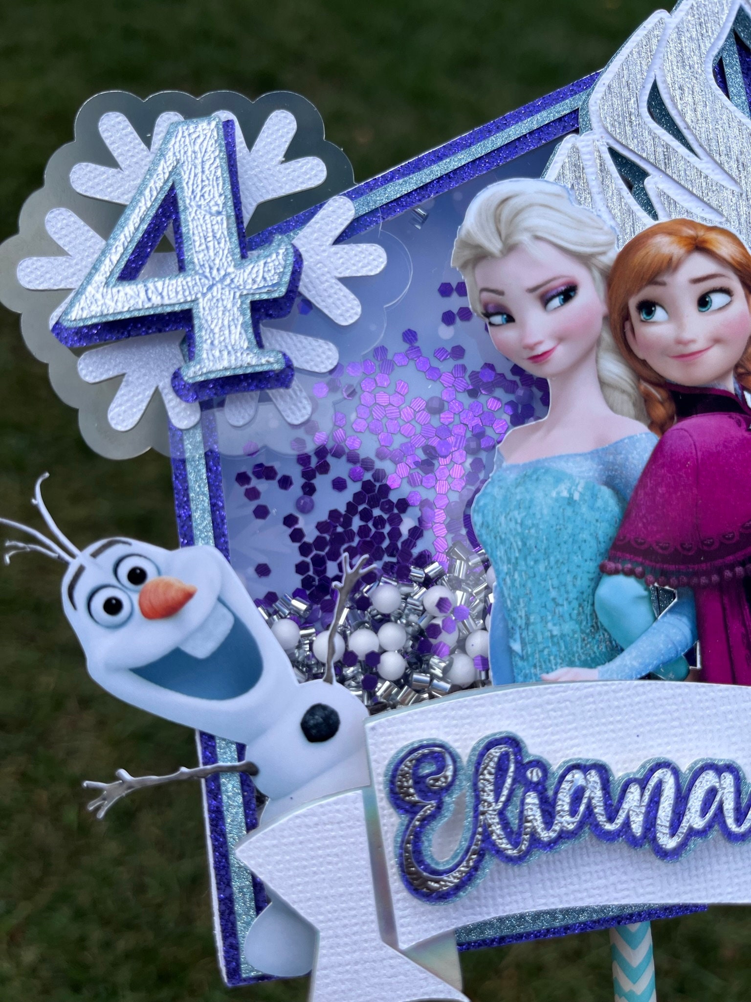 Frozen Cake Topper. Party Decoration. Frozen Disney Birthday. - Etsy