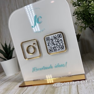 QR Code Sign. Social Media Sign. Lets Get Social. Customized QR Code ...