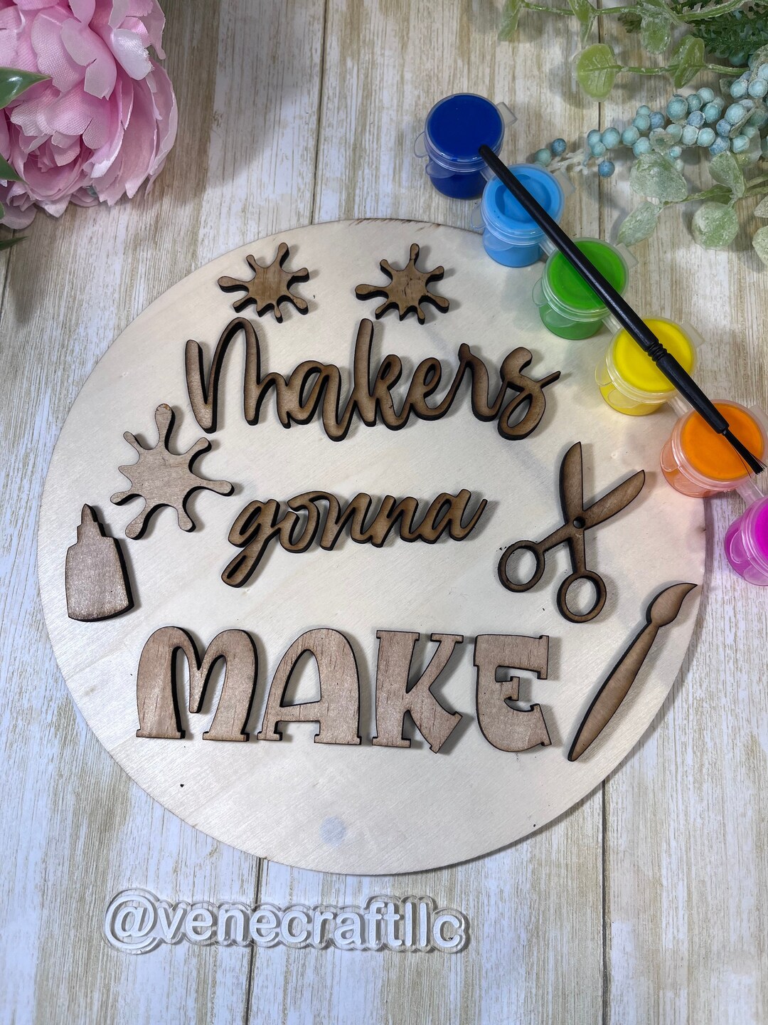 Makers Gonna Make Wood Sign. 8" Wood Sign. Wall Decor. Wood Sign. DIY ...