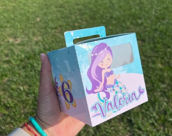 Mermaid Birthday Party Favor Box - Etsy