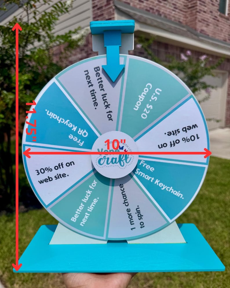 Custom Prize Wheel for Coaching Events, Wellness Workshop Activity ...