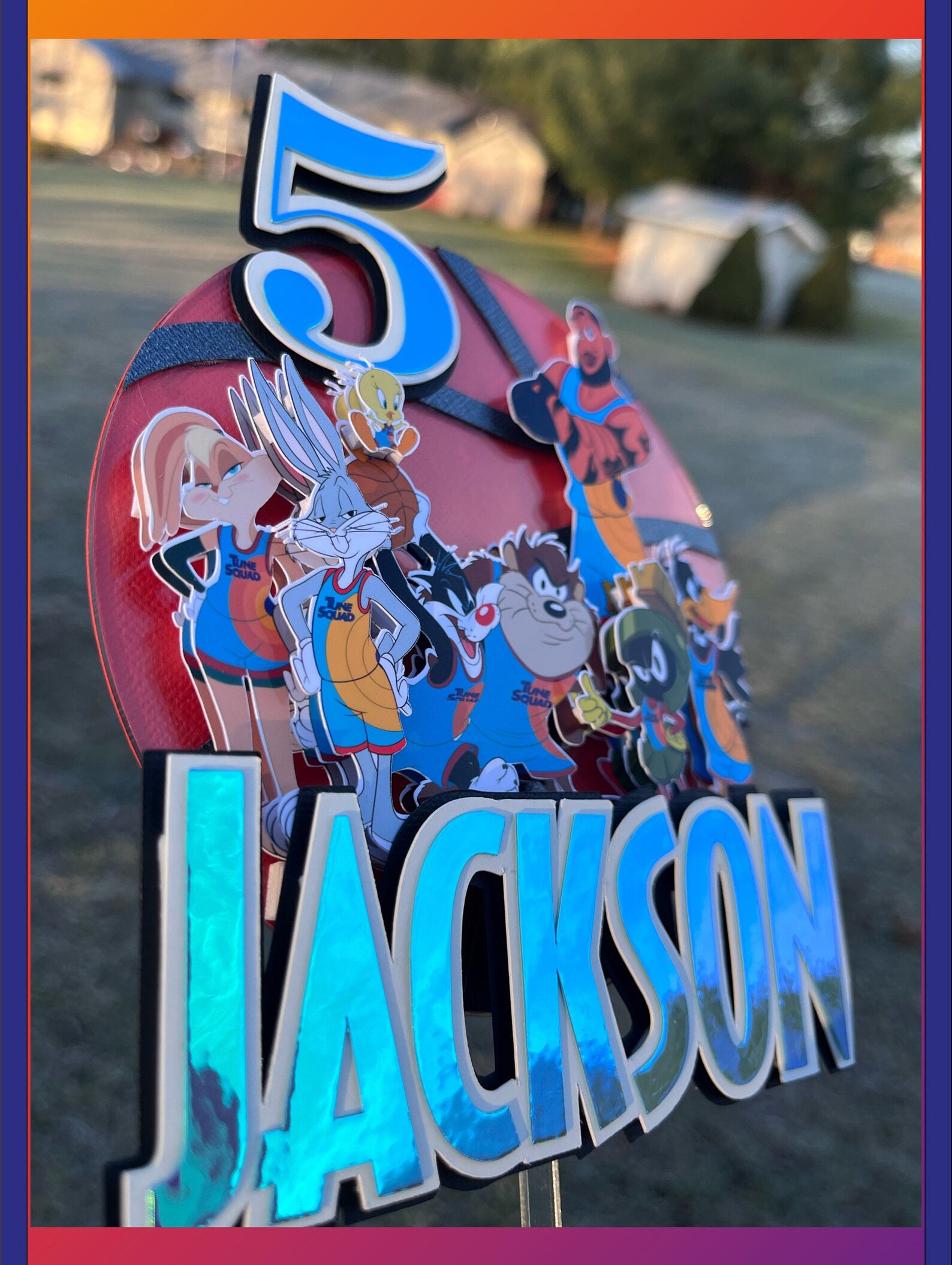 Space Jam Cake Topper. Party Decorations. A New Legacy Cake | Etsy