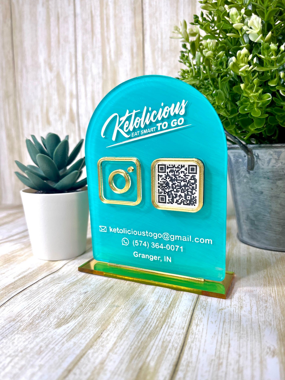 Mini QR Code Sign. Social Media Sign. Lets Social. QR Code - Etsy