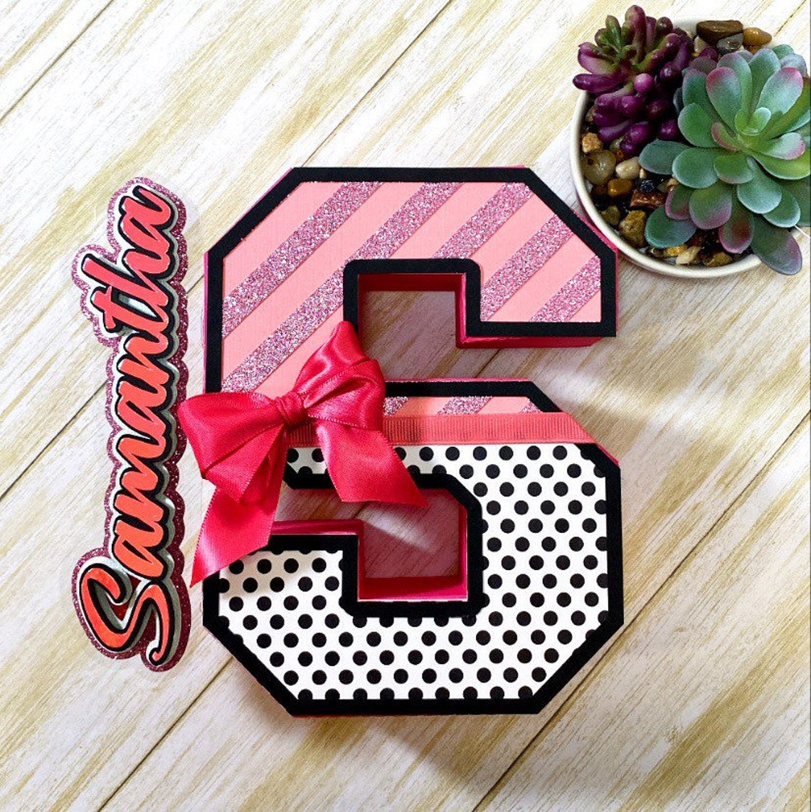 Customized 3D Number. Party Decorations. 3D Letter. 3D Box. - Etsy