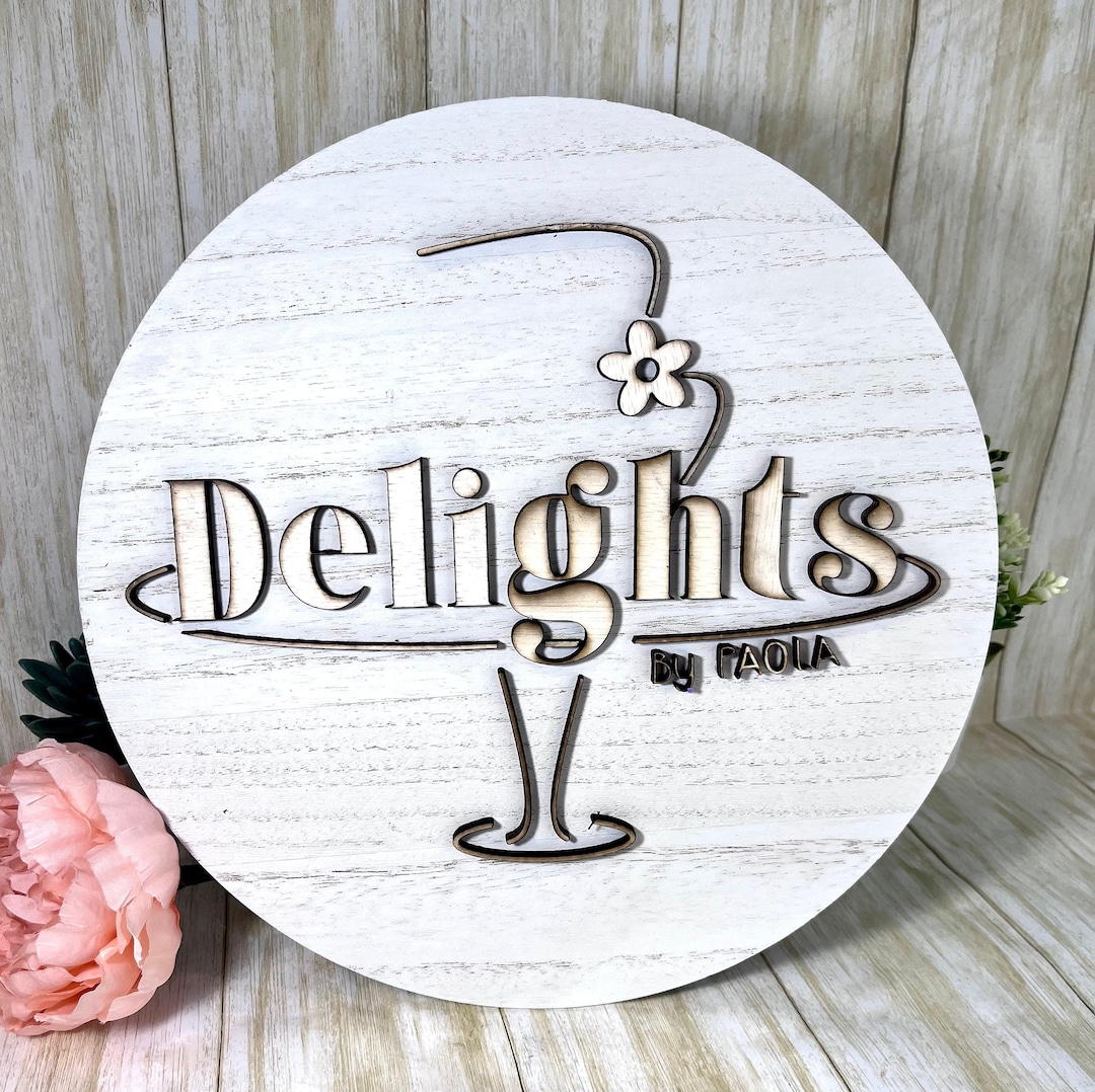 Custom Wood Sign Logo. Unfinished 12 Wood Sign Logo. Personalized Wood ...