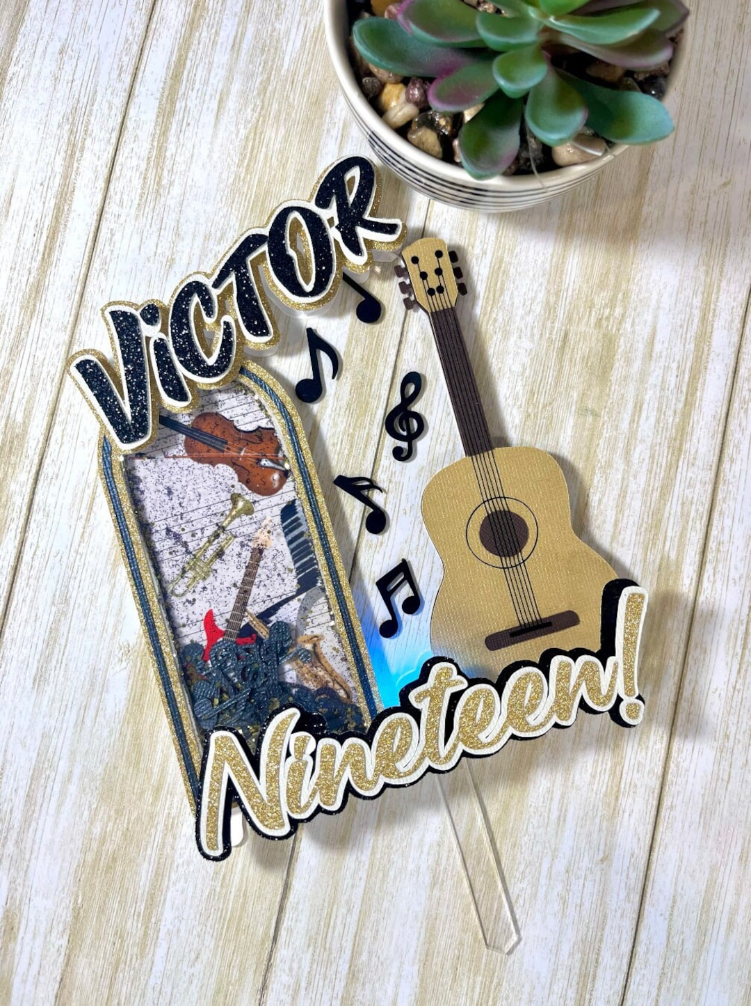 Music Cake Topper. Party Decoration. Musical Cake Topper. Music ...