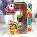 Mario Bros, 3D Number, Mario Bros Decoration, Mario Bros Custom 3D ...