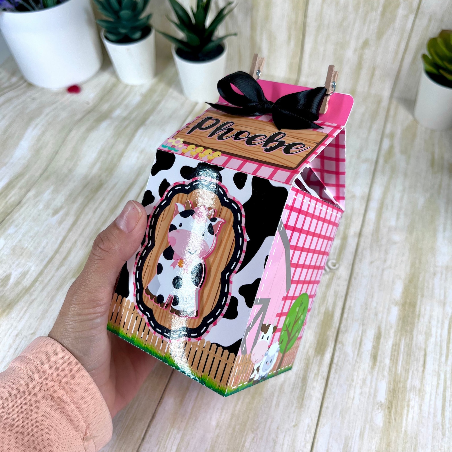 Farm Girl Milk Box. Farm Girl Favor Boxes.farm Girl Party. Baby Shower ...