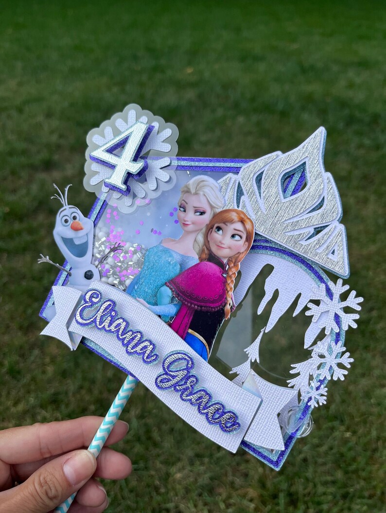 Frozen Cake Topper. Party Decoration. Frozen Disney Birthday. - Etsy