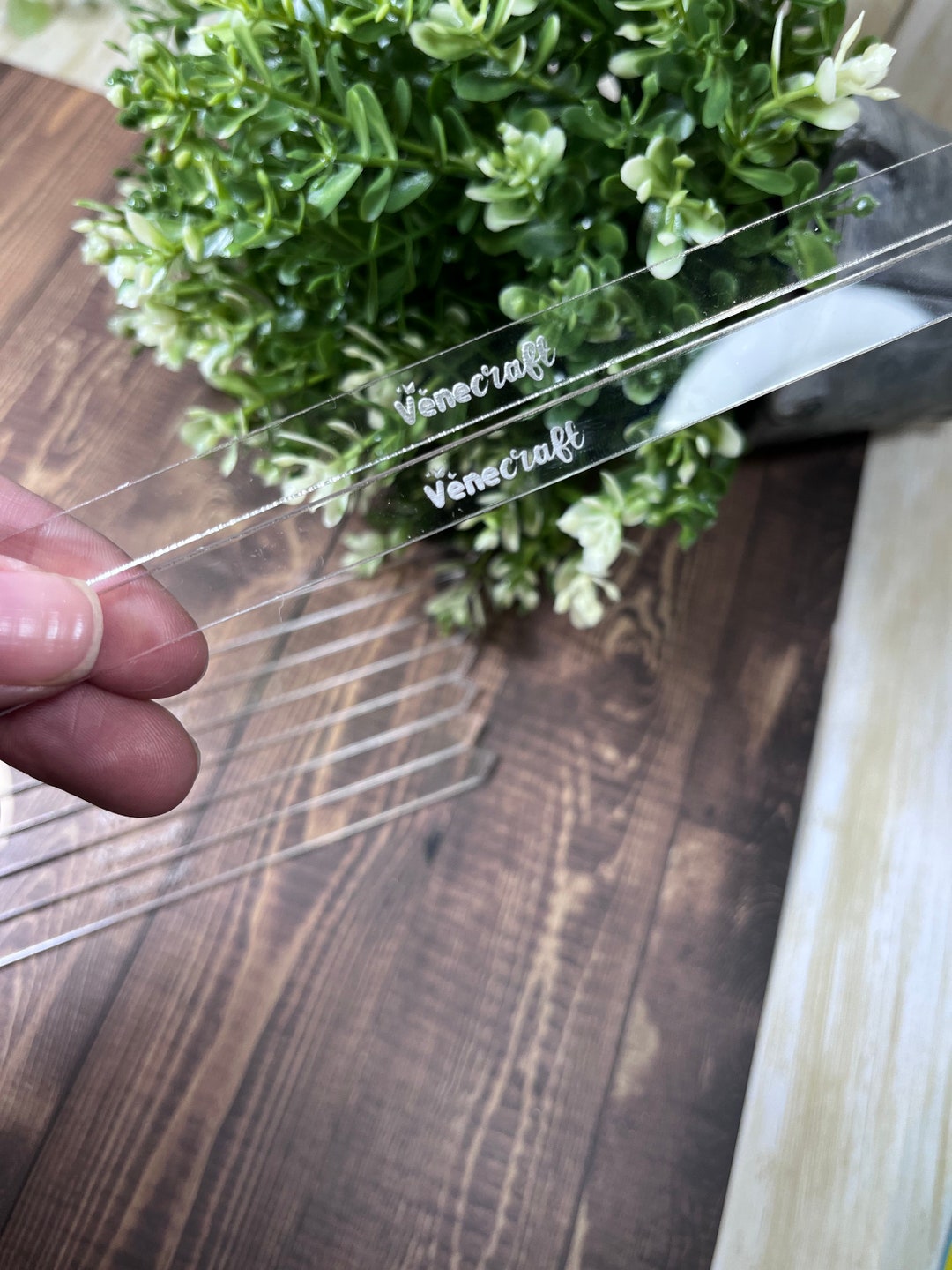 Clear Acrylic Cake Topper Sticks, Party Decoration, Personalized ...