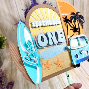 Retro Combi Cake Topper. Party Decoration. Groovy Girl Topper. Hippie ...