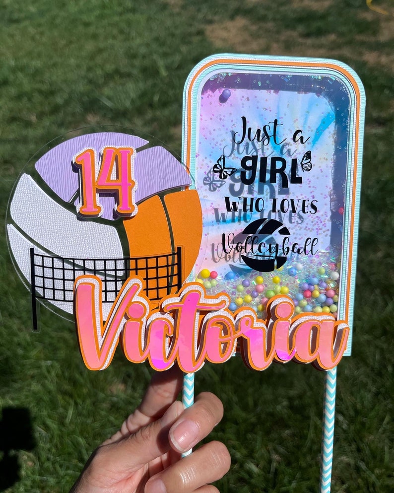Volleyball Girl Cake Topper. Party Decoration. Volleyball Cake - Etsy