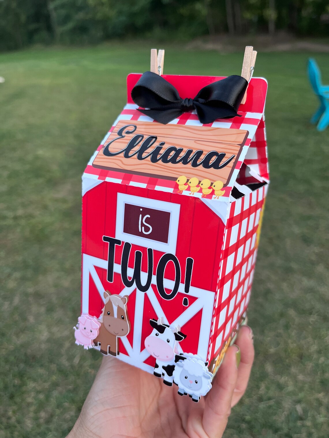 Farm Milk Box. Farm Girl Favor Boxes.farm Girl Party. Baby Shower ...