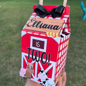 Farm Milk Box. Farm Girl Favor Boxes.farm Girl Party. Baby Shower ...