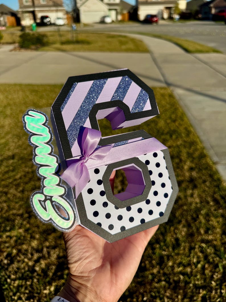 Customized 3D Number. Party Decorations. 3D Letter. 3D Box. Custom ...