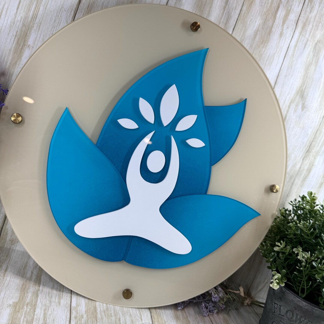 Custom Round Logo. Custom Business Sign. Custom Acrylic Sign ...