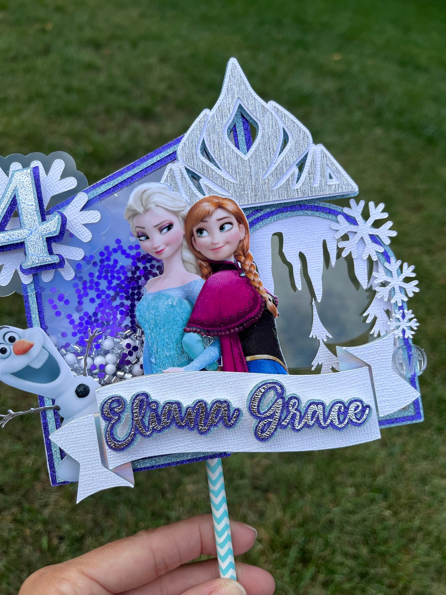 Frozen Cake Topper. Party Decoration. Frozen Disney Birthday. - Etsy
