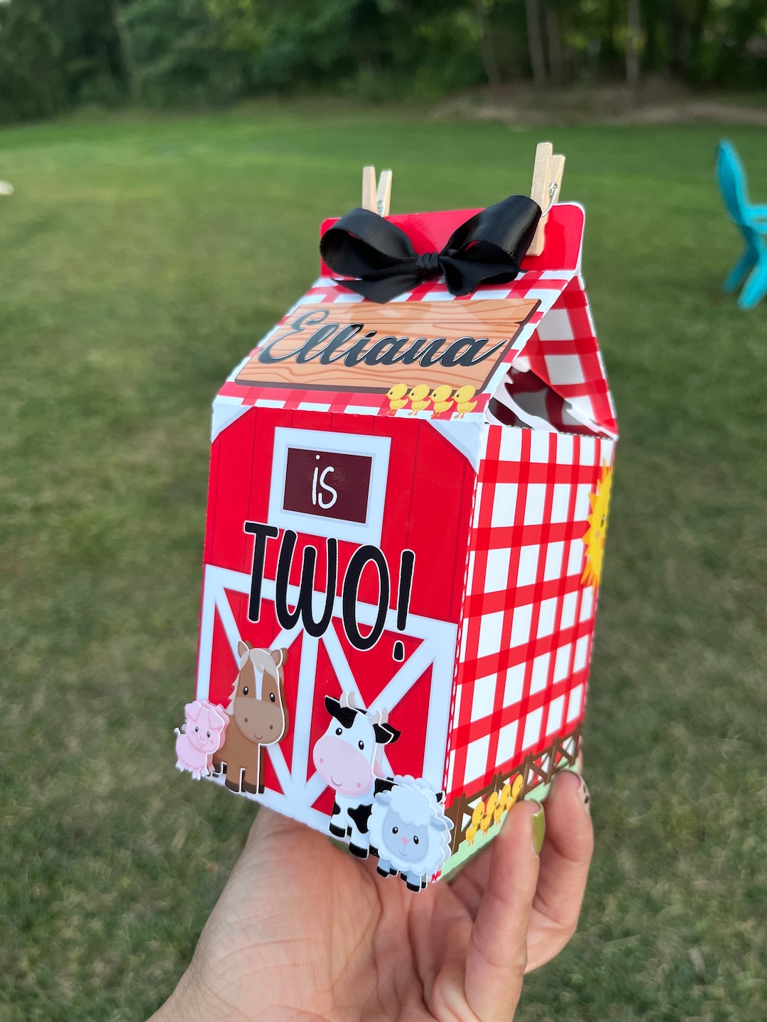 Farm Milk Box. Farm Girl Favor Boxes.farm Girl Party. Baby Shower ...