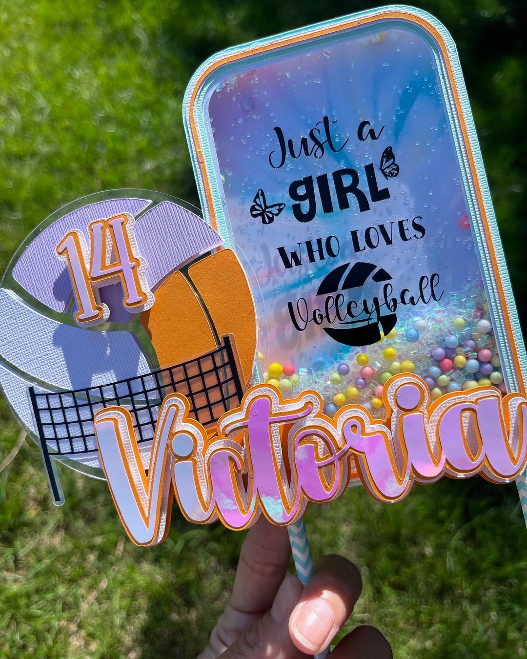 Volleyball Girl Cake Topper. Party Decoration. Volleyball Cake - Etsy