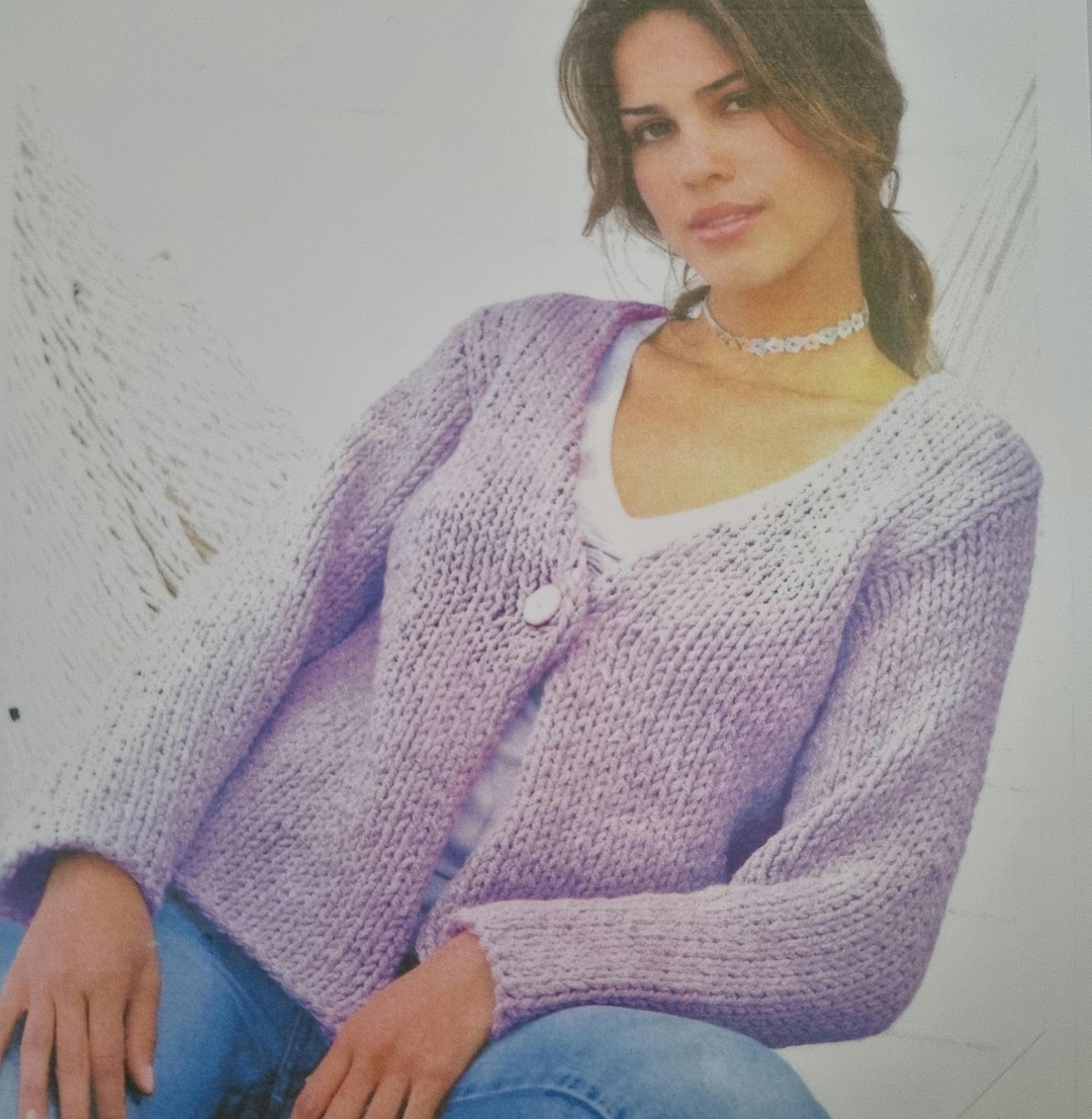Super Chunky Knitting Pattern Easy Cardigan 992 - Etsy