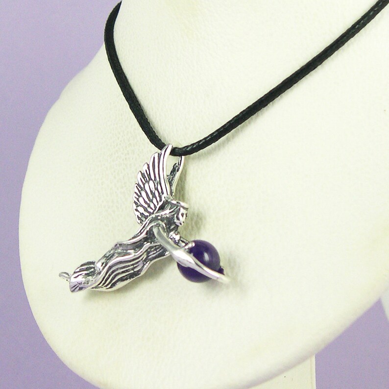 Angel Pendant With Gemstone III - Etsy