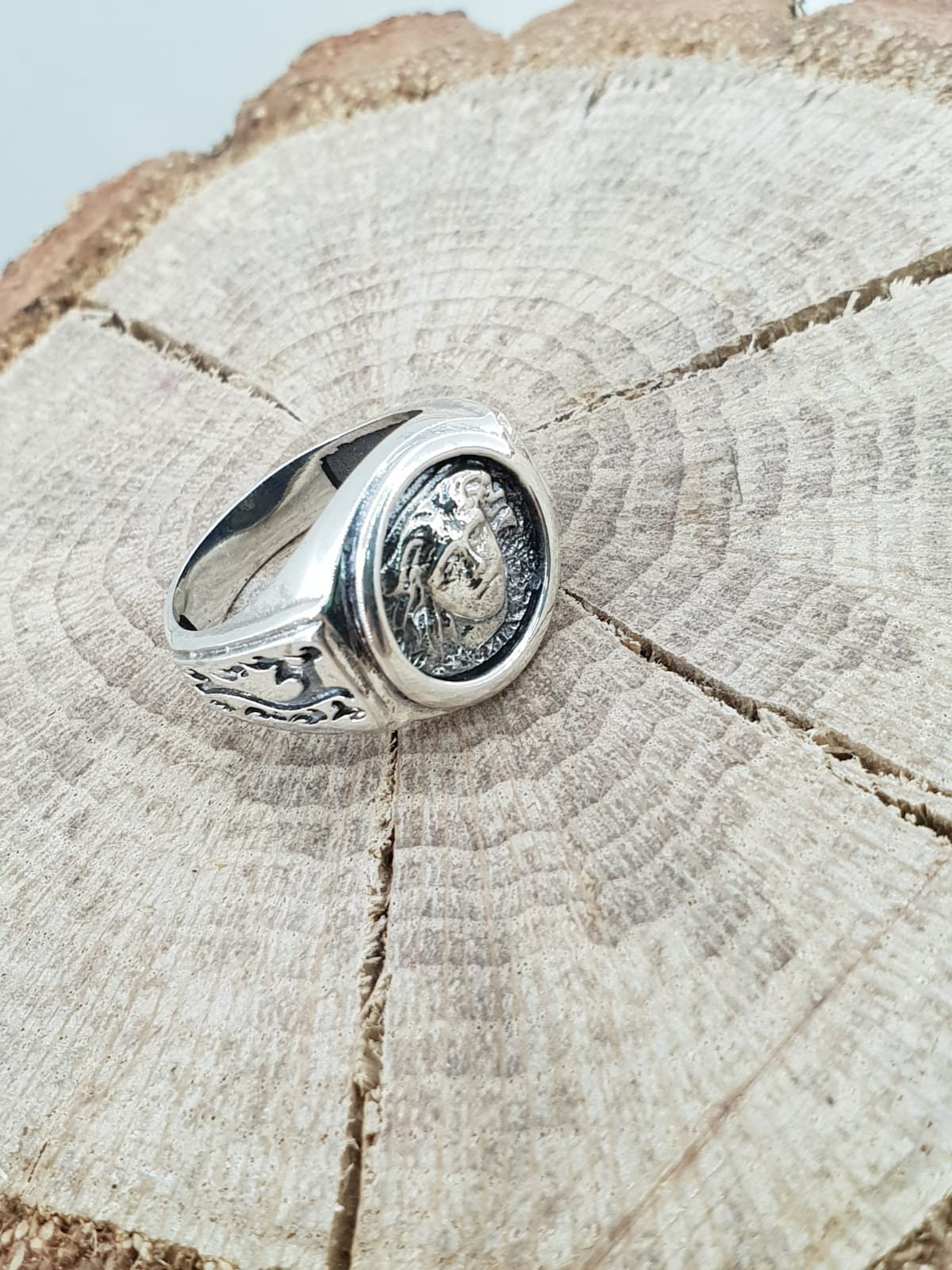 Ancient Coin Ring, Medusa Ring, Men Jewelry, Women Jewellery, Men Ring ...