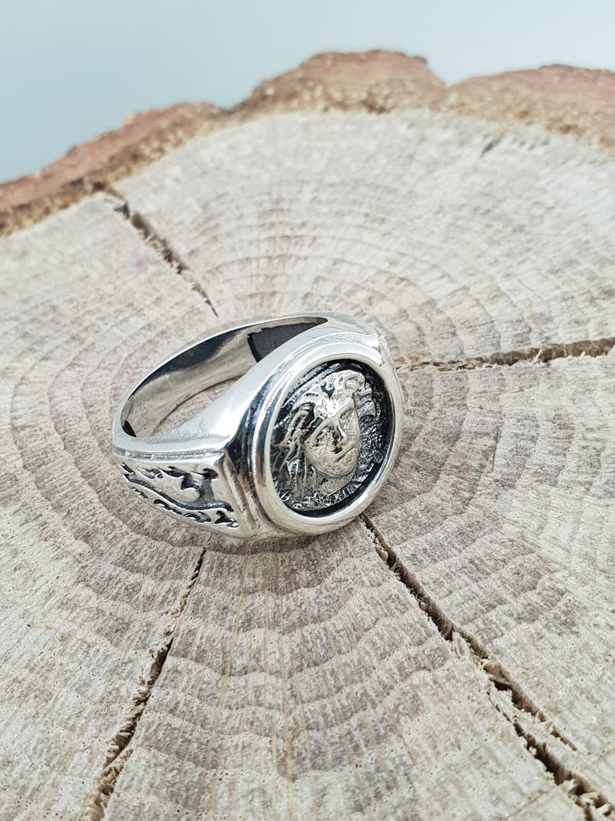 Ancient Coin Ring, Medusa Ring, Men Jewelry, Women Jewellery, Men Ring ...
