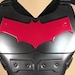 Red Hood Chest Armor and Matching Shoulders Cosplay Vest Costume ...