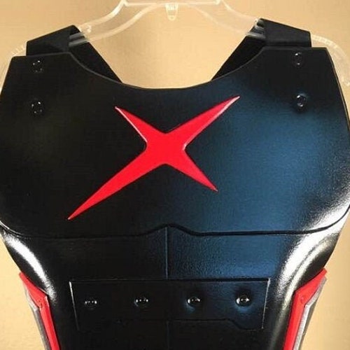 Red X Cosplay Costume Body Armor Chest Vest Crimson Red Symbol - Etsy