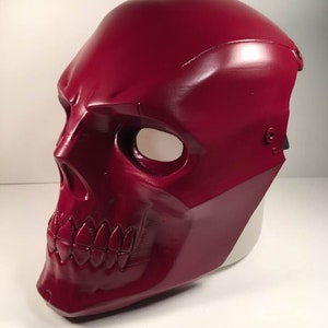 Red Skull Mask: FRONT ONLY - Etsy