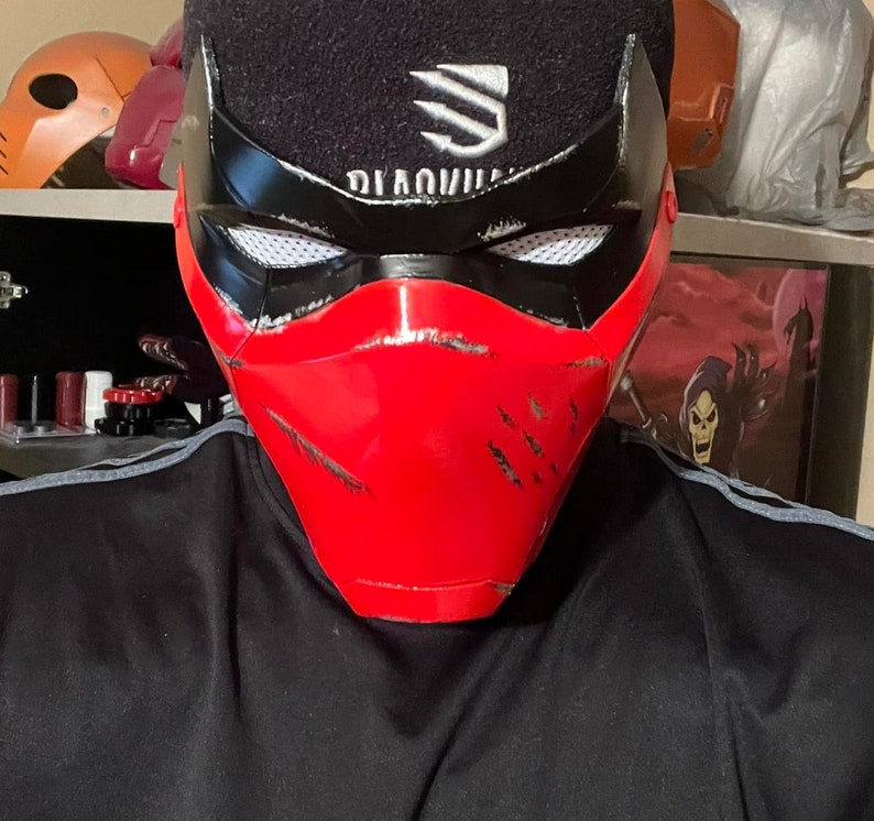 Red Hood Outlaw Cosplay: Chest Armor and Mask Combo - Etsy
