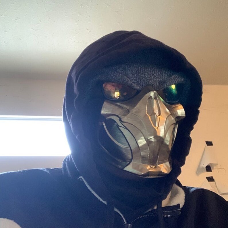 Scorpion MK11 Mask Adjustable Strap Mortal Combat Video Game - Etsy