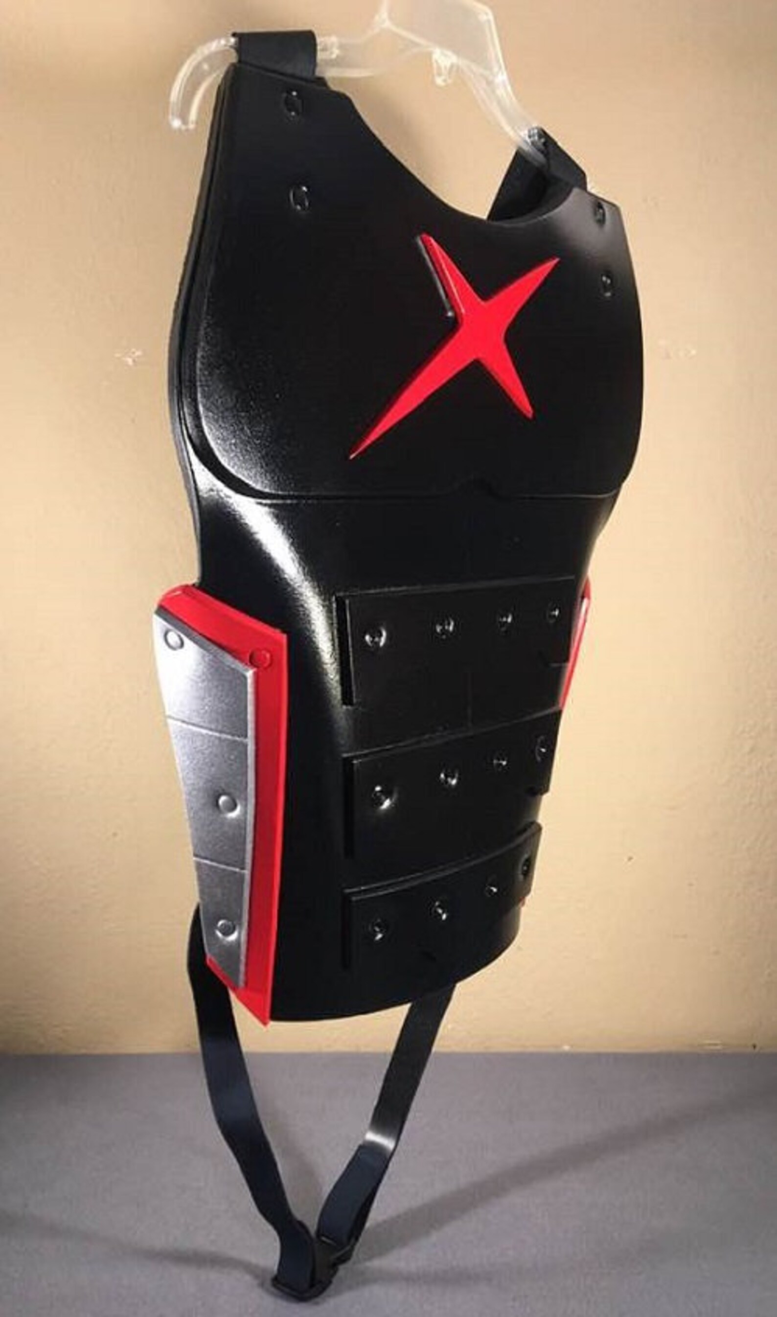 Red X Cosplay Costume Body Armor Chest Vest Crimson Red Symbol - Etsy