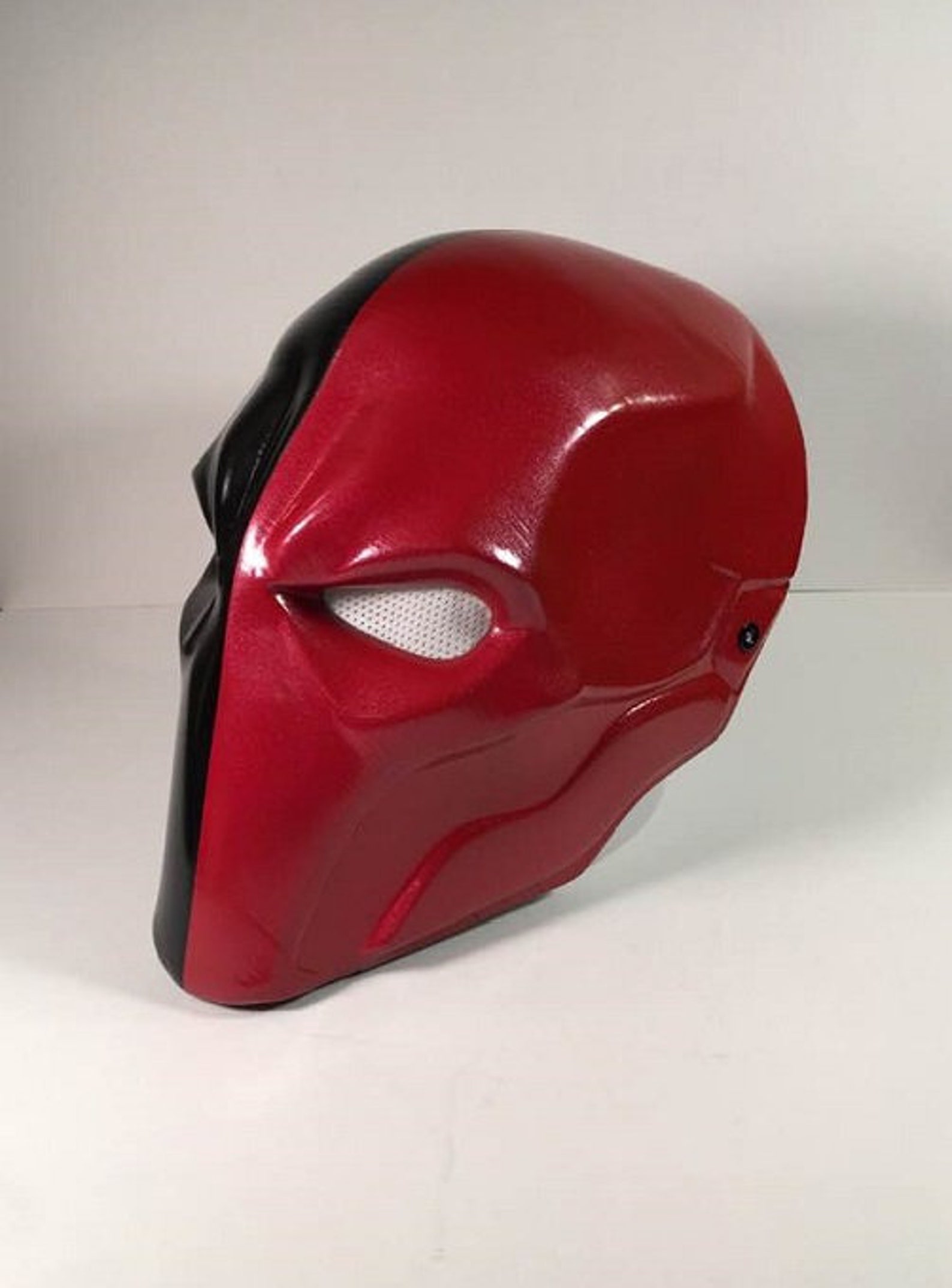Deadpool Deathstroke Mask Mashup Cosplay Costume Helmet Backplate White ...