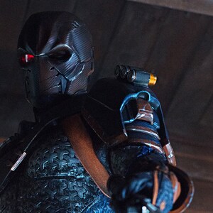 Deathstroke Mask & Backplate Cosplay Helmet Titans Version Metallic ...