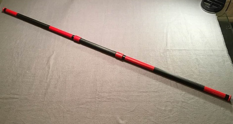 Nightwing Deathstroke collapsible Bo staff that breaks down | Etsy