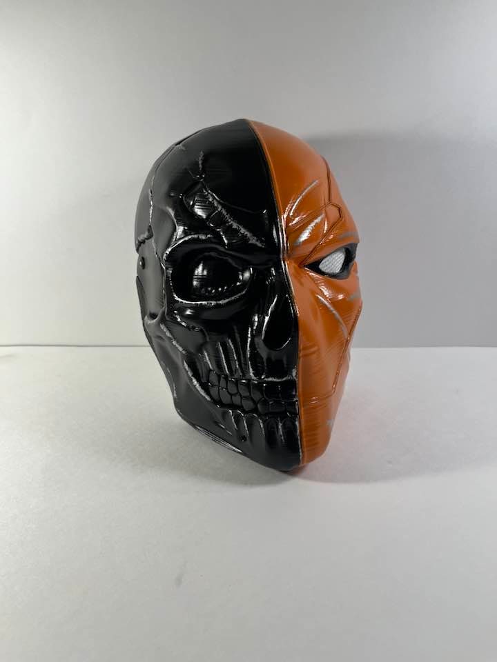 Deathstroke Reaper Version Half Skull Helmet Mask and Backplate Ninja ...