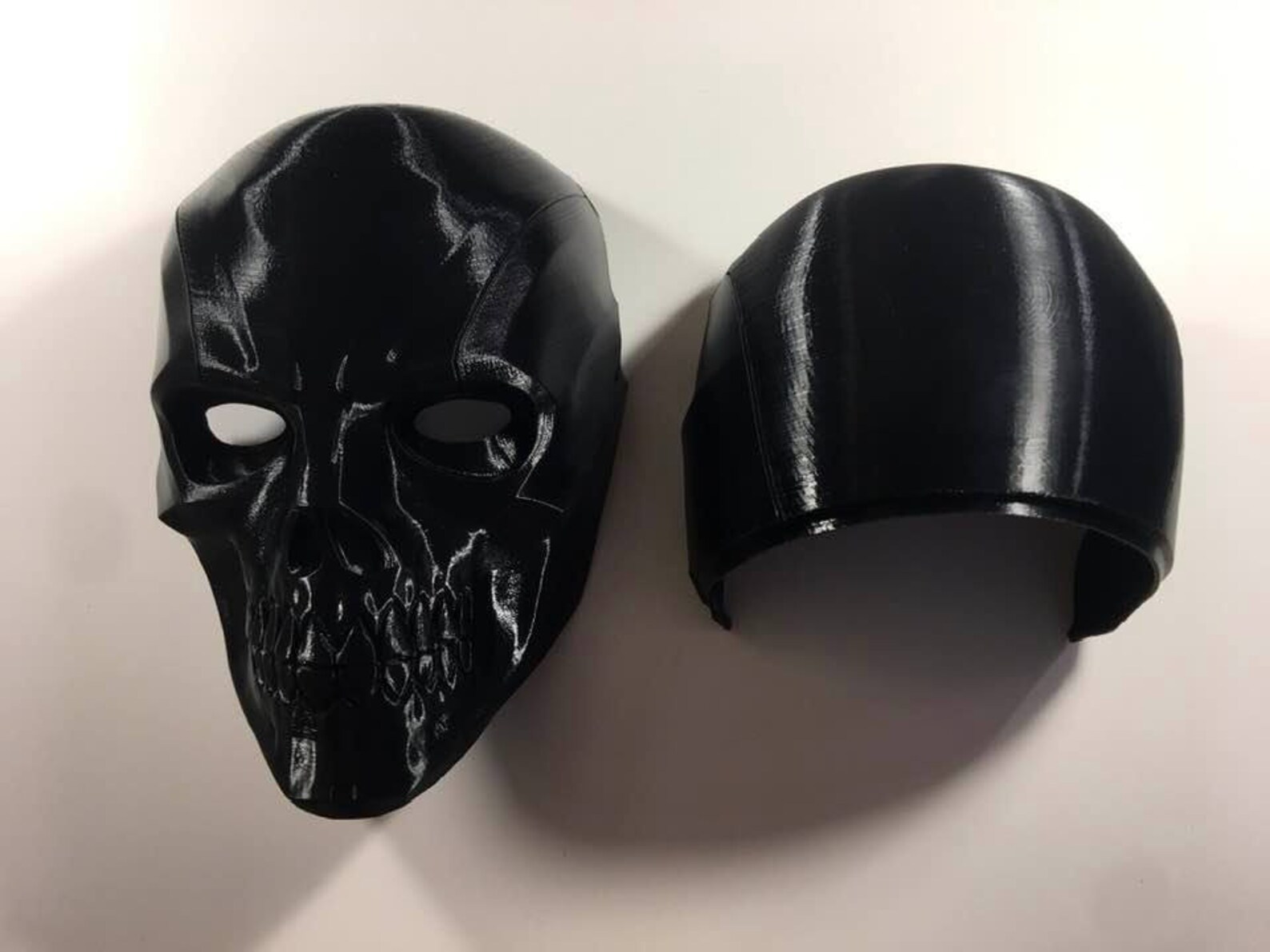 Raw Black Mask Full Helmet Front and Back 3D Printed - Etsy