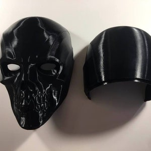 Raw Black Mask Full Helmet Front and Back 3D Printed - Etsy
