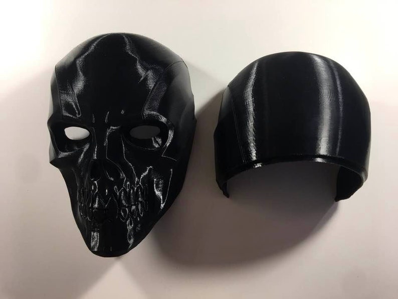 Raw Black Mask Full Helmet Front and Back 3D Printed - Etsy