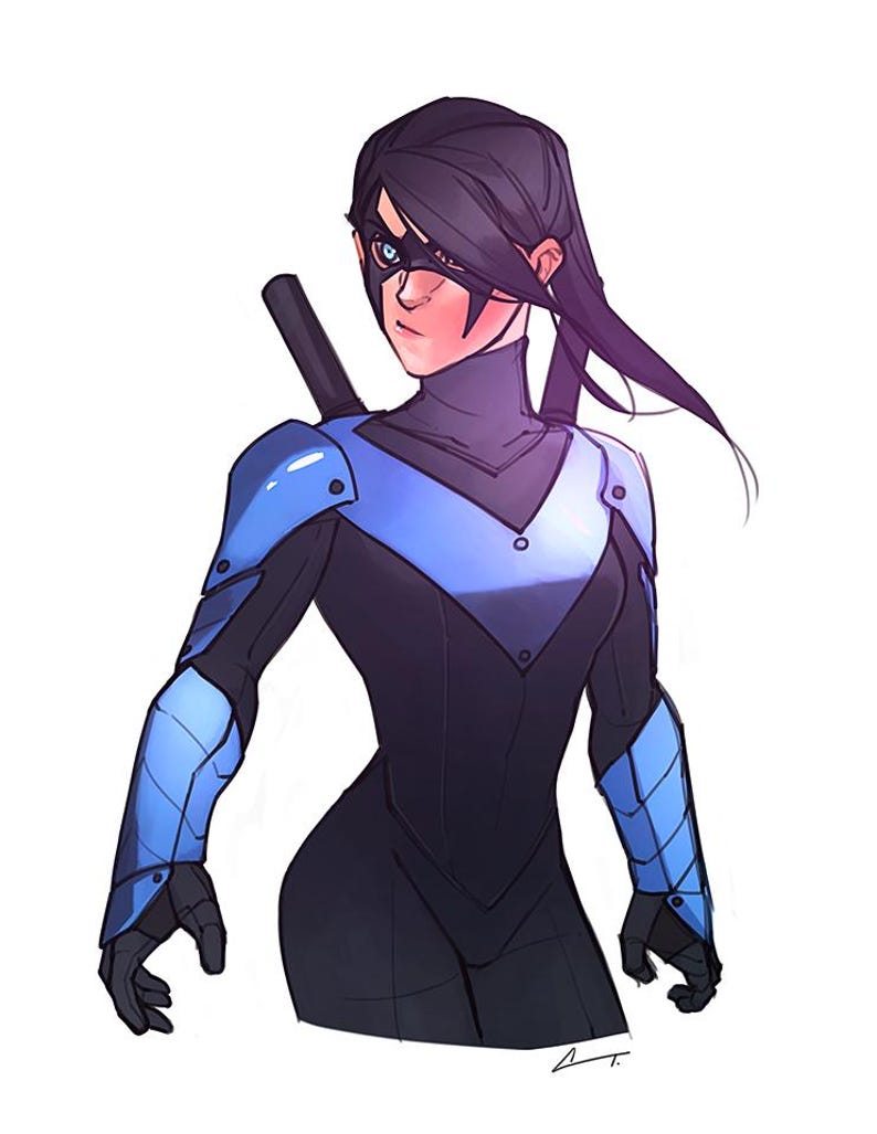 Lady Nightwing Female Chest Armor, Women's Version Vest, Costume - Etsy