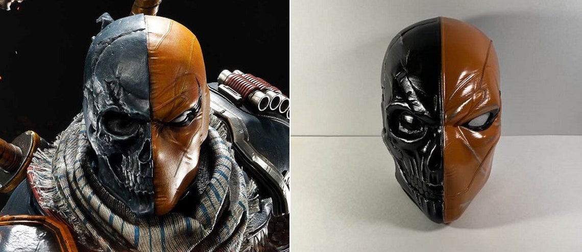 Deathstroke Reaper Version Half Skull Helmet Mask and - Etsy