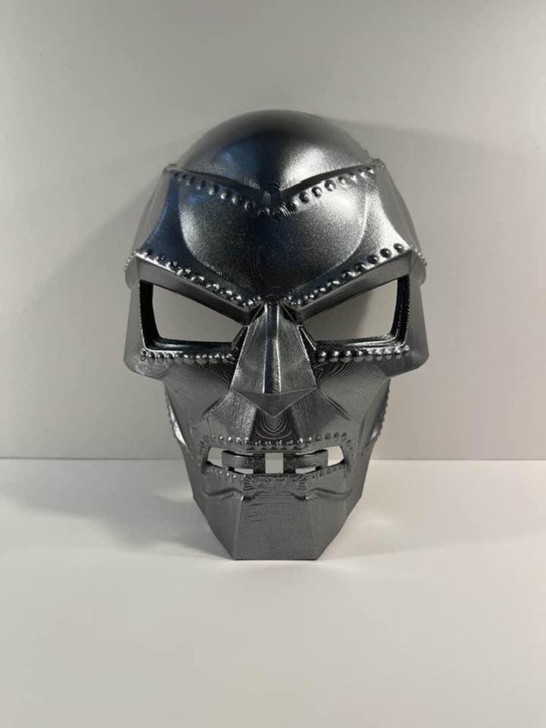 RDJ Dr. Doom Mask: Metallic Silver, Avengers Costume Halloween - Etsy